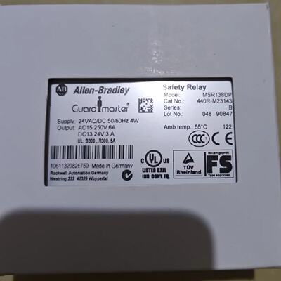 议价AB罗克韦尔安全继电器MSR1381DP  440R-M23143 模块