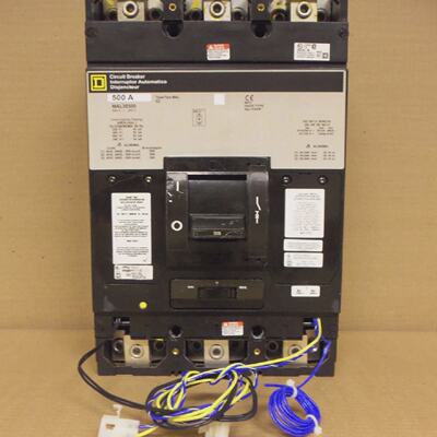 SQUARE D MAL MAL36500 3 Pole 500 Amp 600v Shunt Aux Gray Cir