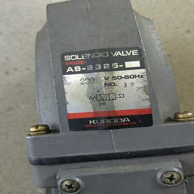 ：AS2325-220V黑田精工三通阀：实物图片：询价
