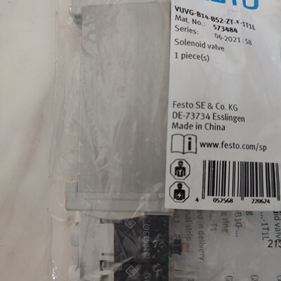 议价费斯托VUVG-B14-P53C-ZT-F-1P3 B52-ZT-F-1T1L现货573484 566