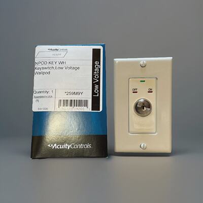 Acuity Controls nLight NPOD Keyswitch Key Wallpod White Low