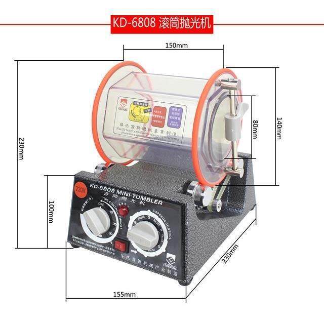 混直销滚桶小型盒首饰清洗机 金银厂袋IBF家珠宝滚筒抛光珠机其它