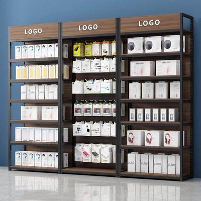 手机配架件展示架置物多层储柜物便利店样架品铁架超市货无品牌/