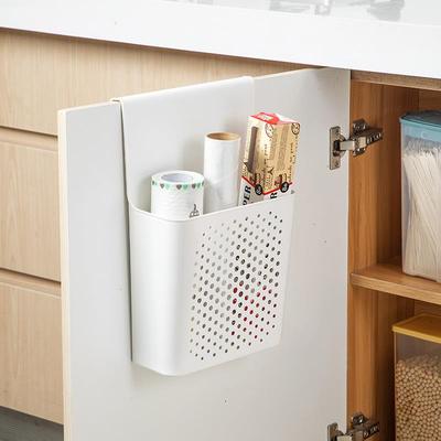 厨房柜门内侧置物架葱姜蒜收纳盒橱柜保鲜膜袋橱柜门侧挂篮下水槽