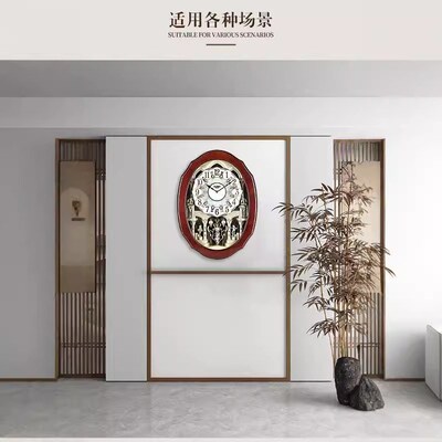 丽声音乐报时别墅客厅静音欧式钟表豪华创意大挂钟