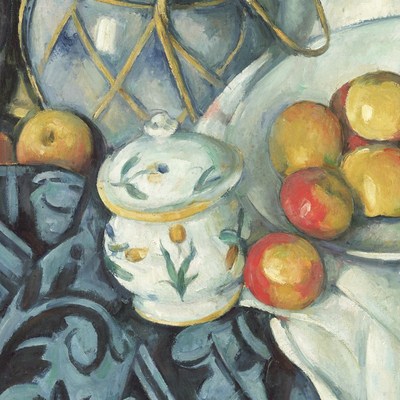 装饰画欧式保罗塞尚静物画世界名画复古艺术壁画客厅玄关挂画