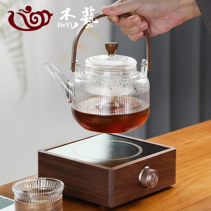 璃陶煮茶壶可明火烧电炉ZGK新款围炉耐高温提梁水壶泡茶玻养生茶