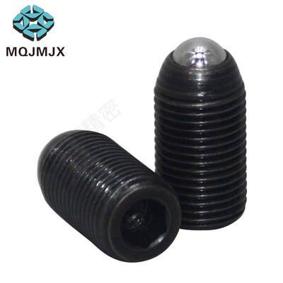 BMPJ/BMSJ碳钢球头柱塞细牙玻珠螺丝弹簧锁紧柱塞波仔定位碰珠M34