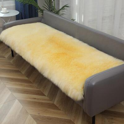 羊毛沙发垫皮毛一体羊皮垫子真皮沙发坐垫加厚皮草毛垫实木坐垫
