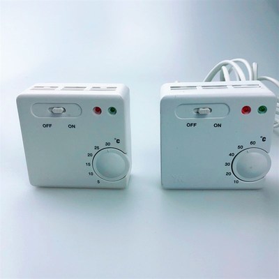 YH01L-01电采暖电暖气温控器地暖 电热膜炕温控开关5-30度10-60度