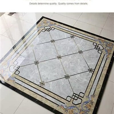 客厅微晶石拼花地砖800X800 欧式餐厅地毯花抛晶砖过道玄关瓷砖