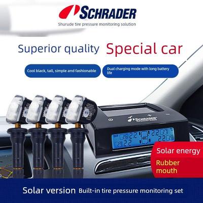 Schrader太阳能内置轮胎压力监测Tpms橡胶口金属口9052 9053