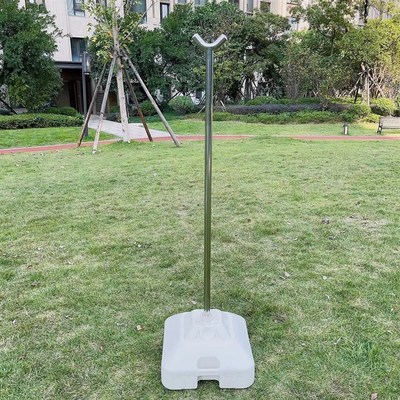 304不锈钢一楼庭院Y叉晒衣架顶楼阳台露天可日晒雨淋支架老式竹竿