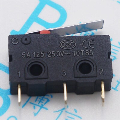 三脚中号 微动开关 KW11-3Z-2 直柄 三脚 5A 125 250VAC 触点开关