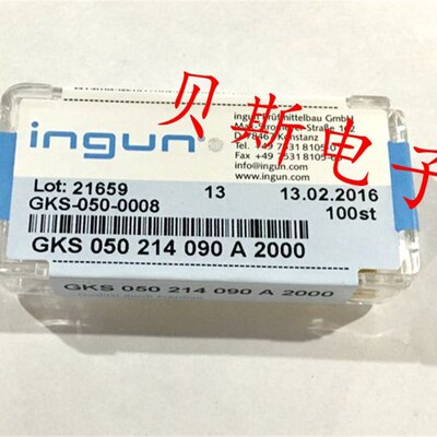 INGUN测试针GKS050 214 090A2000英刚探针 50mil顶针 弹簧针