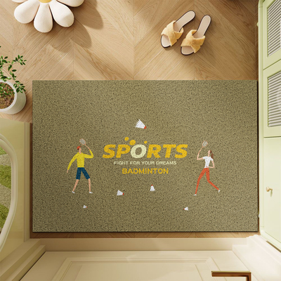 羽毛球馆玄关防滑防水丝圈地垫