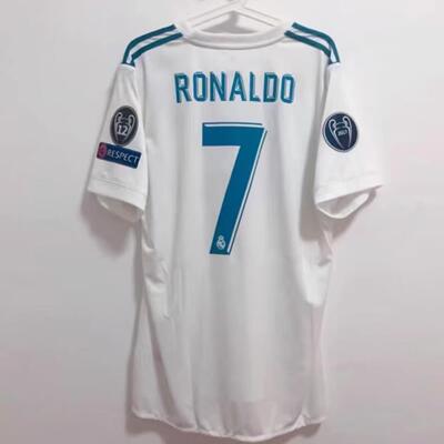 欧冠1718皇马决赛主场7号C罗球衣球员拉莫斯贝尔克罗斯同款纪念版