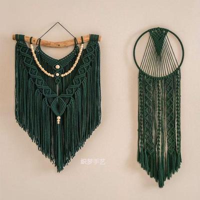 圆环捕梦网北欧波西米亚高级感手工编织挂毯民宿软装墙面壁饰成品