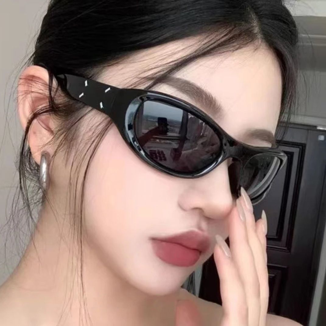 Y2K运动骑行墨镜女网红时尚辣妹风开车太阳眼镜潮流防紫外线街拍