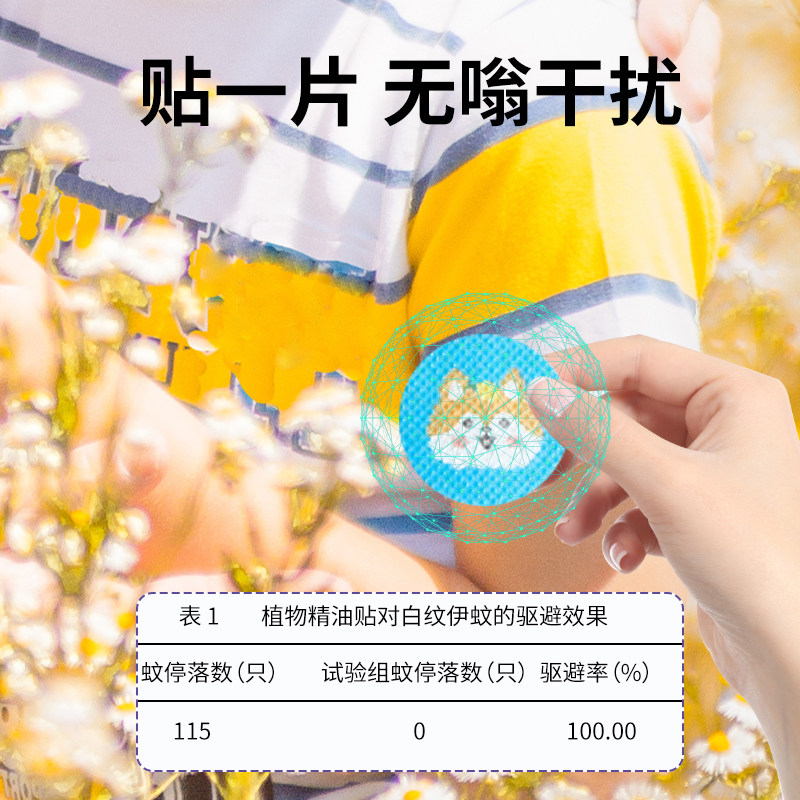 精油贴儿童防蚊神器宝宝成人户外专用随身贴婴儿手脚链手环驱蚊液