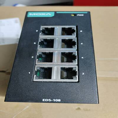询价~摩莎MOXA百兆工业级交换器：EDS-108。，