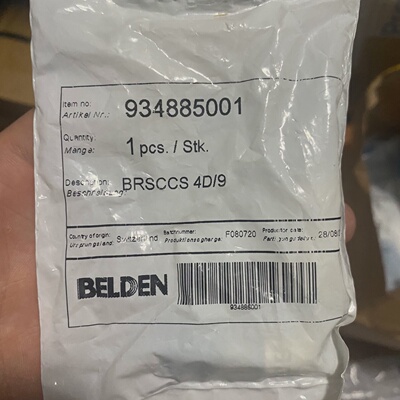 询》美国BELDEN百通M12连接器934885001以太网