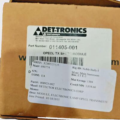 *NEW IN BOX* 011405001  DETTRONICS OPECL TX SPARE MODULE