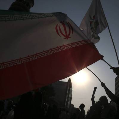 90*150cm现货 3*5ft涤纶旗帜和平不易伊朗国旗打扣旗子加油