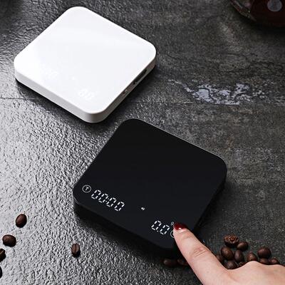 THREELIVES小魔方厨房电子秤意式克秤计时称可充电智能手冲专用