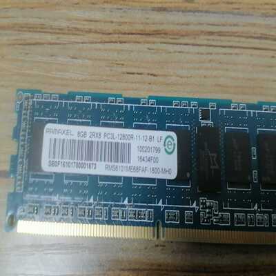 RAMAXEL 8GB 2RX8 PC3L-12800R-1~询价
