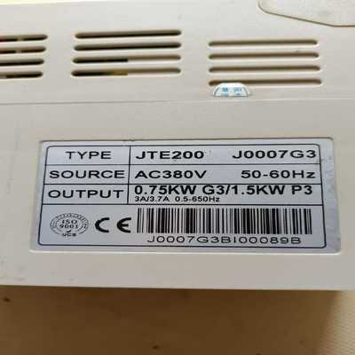 金田变频器JTE200J0007G3变频器380V0.询价