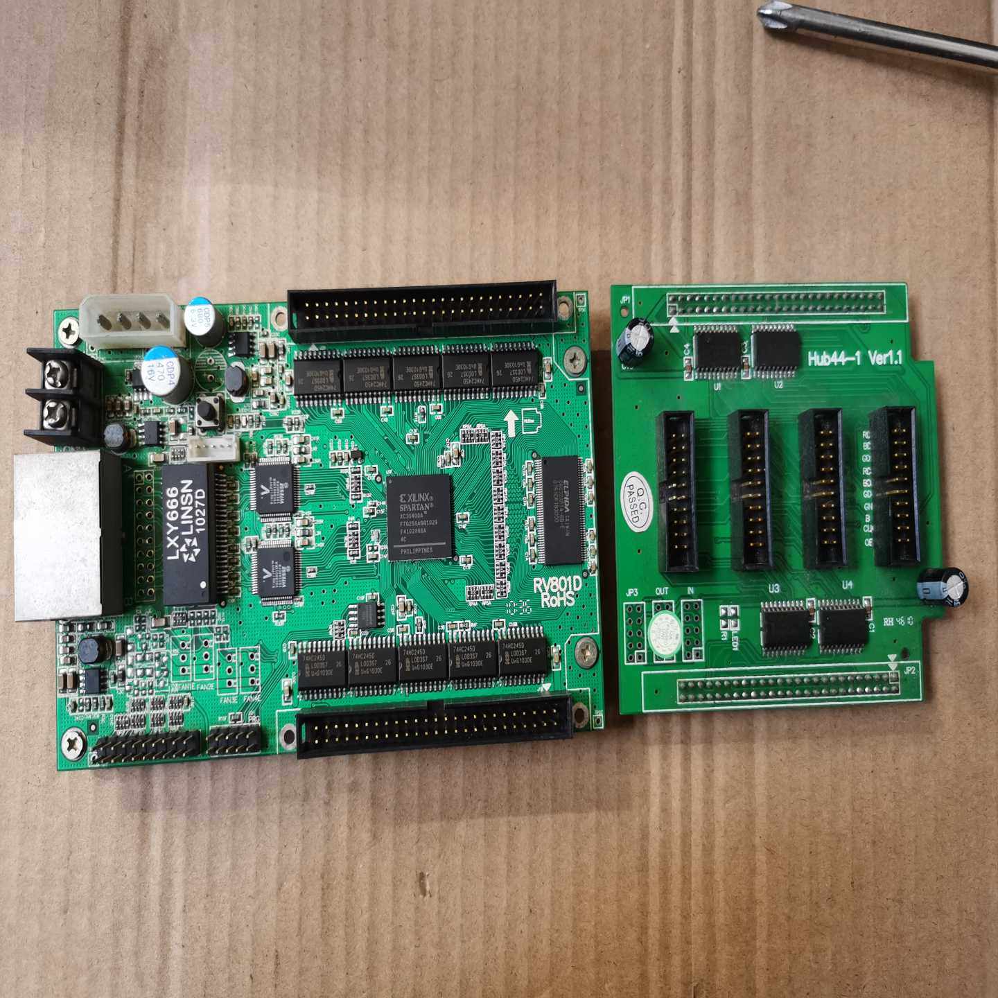 【议价】RV801DHub44-1LED屏接受卡转接卡