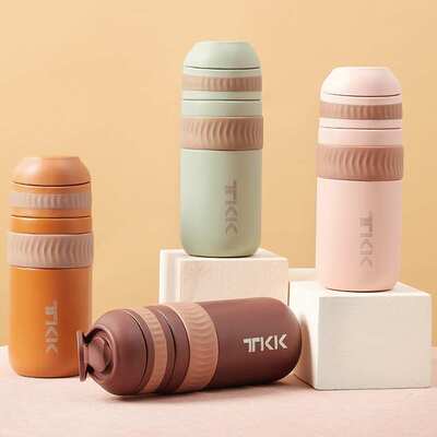 TKK新款保温杯不锈钢316直饮弹盖杯冬季大容量真空杯防烫
