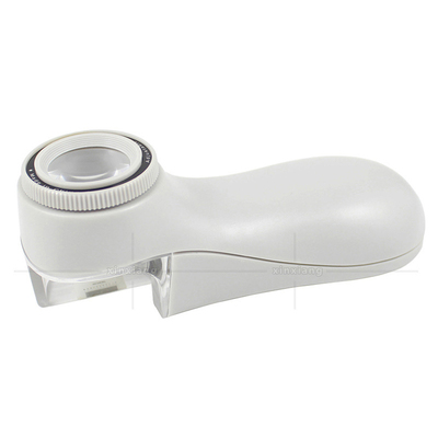 筒式放大镜鞋形带灯带测量工具尺刻度尺8倍高清手持式放大镜13100