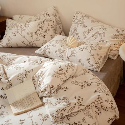 月套光集0【喵喵】2g高克重牛LDR奶绒印花件双面绒保暖四套软件暖