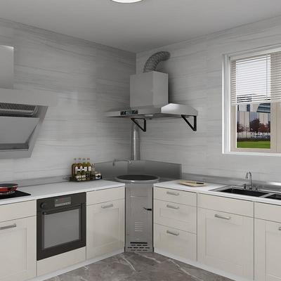 不锈室钢柴炉定制灶家用厨XW905房转火角柴火农灶村内柴煤两用灶