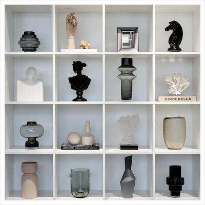 样板房客厅创意家居酒柜软装家居陈设工艺品相框组合Zh2538