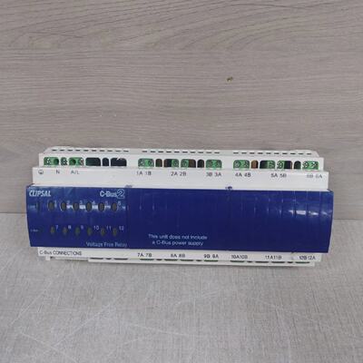 CLIPSAL CBUS2 L5512RVF 12 CHANNEL VOLTAGE FREE RELAY MFG2014