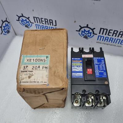 Terasaki Electric XE100NS TemBreak Circuit Breaker 20A 3 Pol