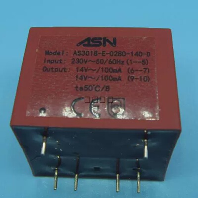 定制灌封变压器AS3018-E-0280-140-D外形尺寸32.5X27.5X29.2mm