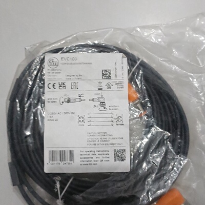 易福门传感器线缆10米EVC109M12公母头-询