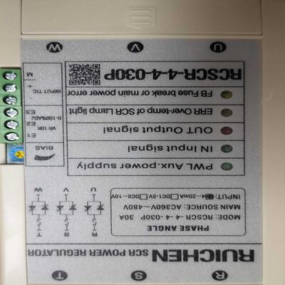 RCSCR RUICHEN SCR 瑞铖 三相电力调整器 RCSCR-4-4-030P 现