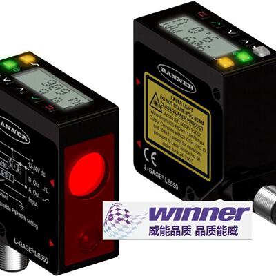 询价-BANNER邦纳LE250I激光位移感测器100400mm精度0.38mm