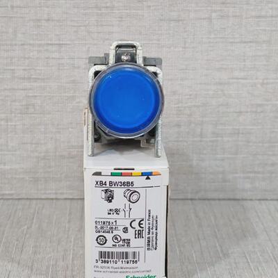 LOT 9 PCS SCHNEIDER ELECTRIC XB4 BW33B5 BUTTON SWITCH W ZBE1