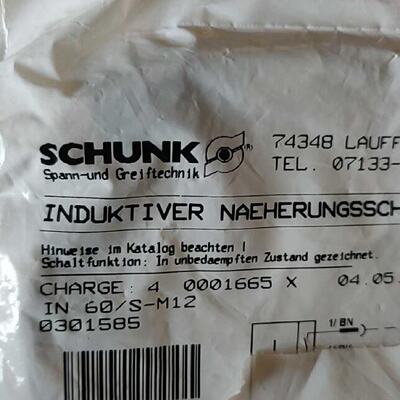 议价全新原装雄克SCHUNK感测器 IN 60/S-M8正品 现货0301485