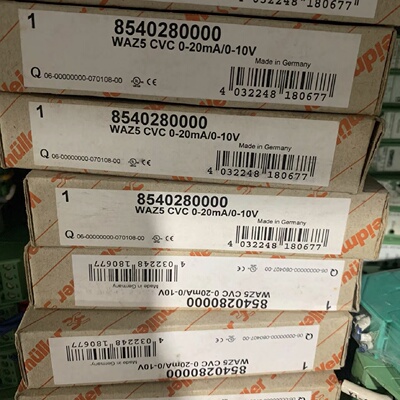 议价魏德米勒 WAZ5 CVC 0-20mA/0-10V订货号 8540280000