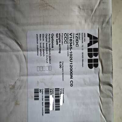 ABB V18345-102U12000N C0阀门定位器~询价
