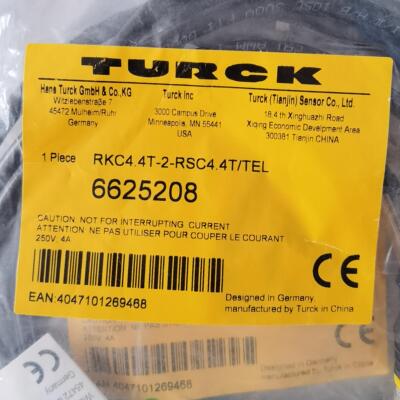 图尔克 RKC44T-2-RSC44TTEL  6625208 4芯  公母头 2米