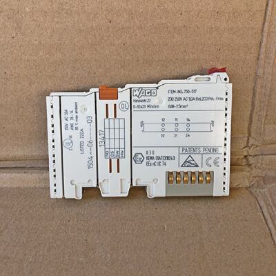 WAGO 750517 2CHANNEL RELAY OUPUT MODULE 750517 7