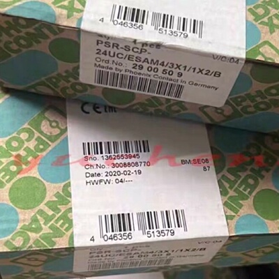 菲尼克斯安全继电器PSRSCP24UCESAM43-议价